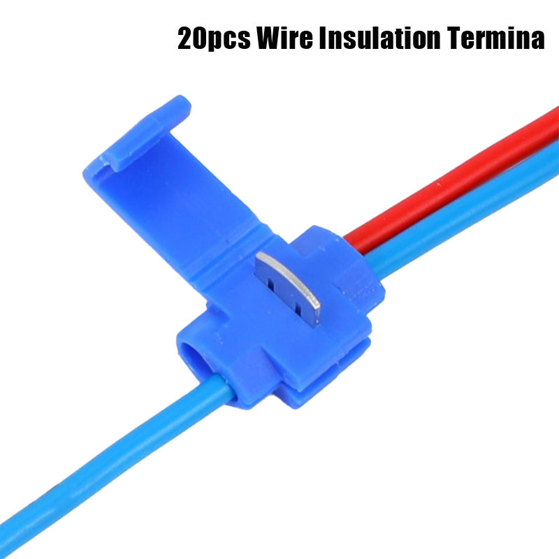 20PCS Wire Connector Lock Snap Without Breaking Cable Insulated ...