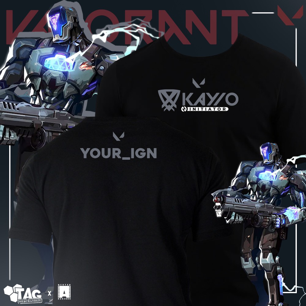 (with IGN) Valorant Male Agents with Ultimates and Roles (Gaming Shirts ...