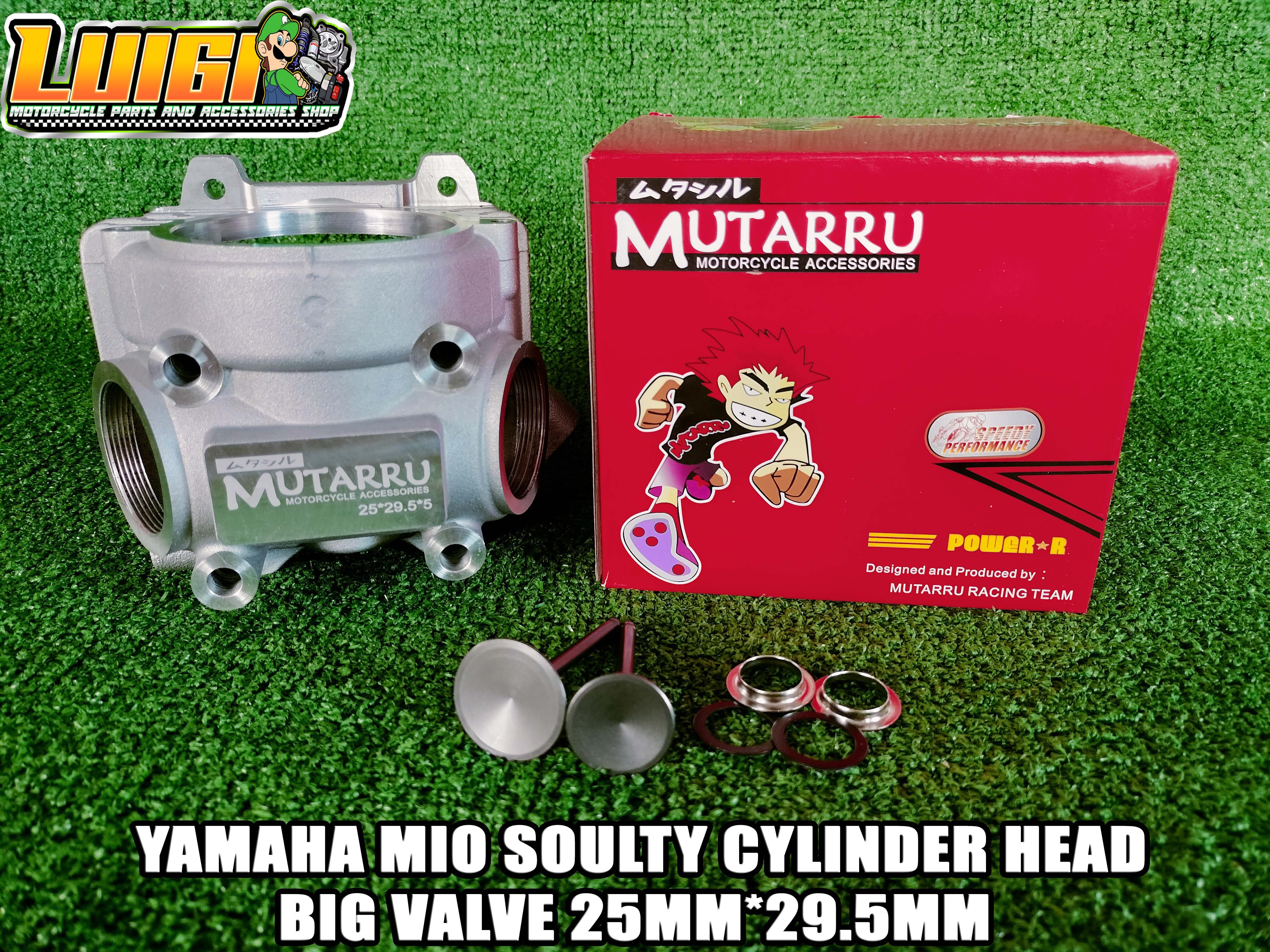 MUTARRU YAMAHA MIO SOULTY CYLINDER HEAD BIG VALVE 25MM*29.5MM | Lazada PH