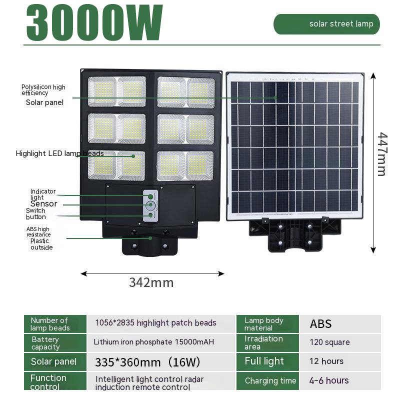 Solar Street Light Outdoor Waterproof 5000W 8000W Ip67 Solar Lights ...