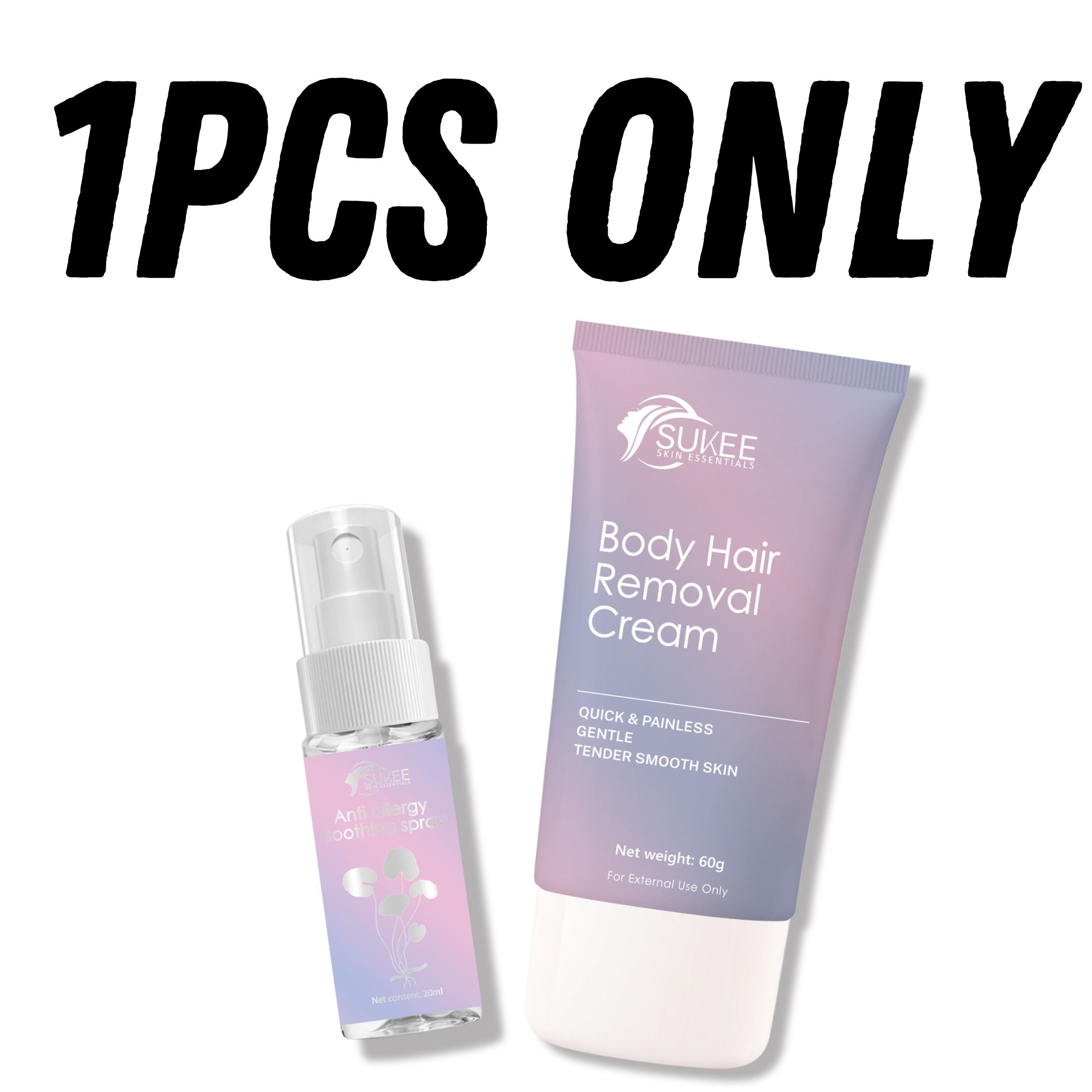 ZX HOMES [BUY 1 TAKE 1] SUKEE Hair Removal Cream 60g with Anti-allergy ...