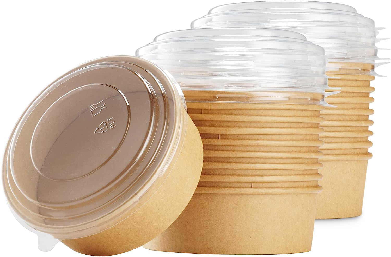 10pcs Round Deli Containers Eco Friendly To-Go Microwavable - Freezer ...