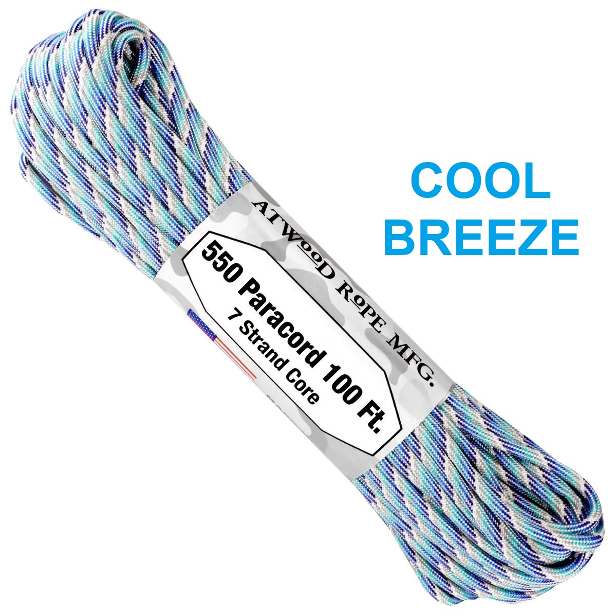 ATWOOD PARACORD MADE IN USA 550LBS 4mm Diameter TYPE 3 SURVIVAL 10ft ...