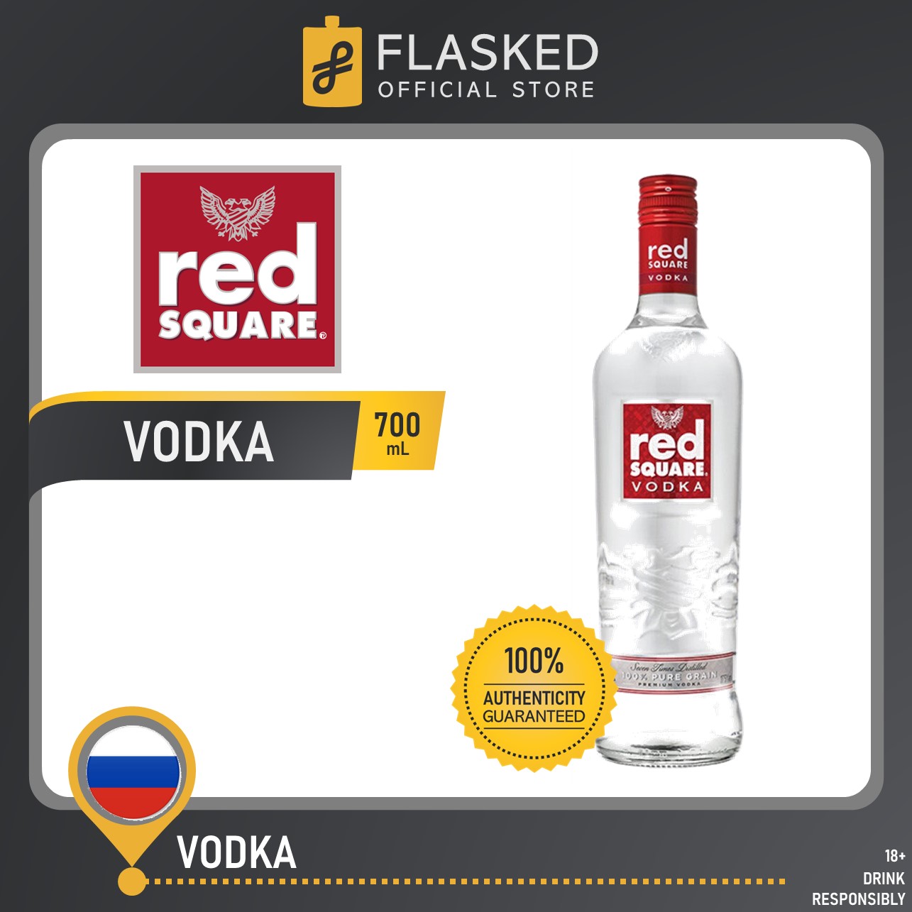 Red Square Vodka 700mL | Lazada PH