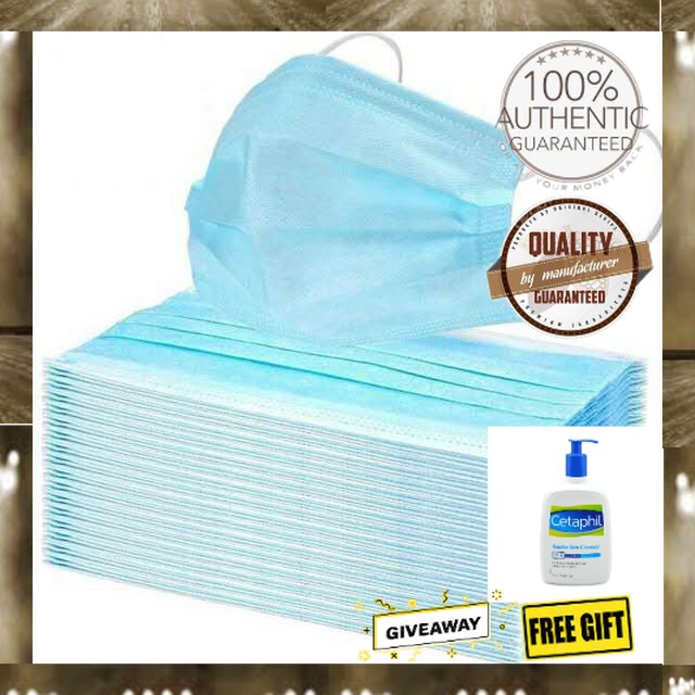 3 Ply Blue Disposable Mask 50Pcs | Lazada PH