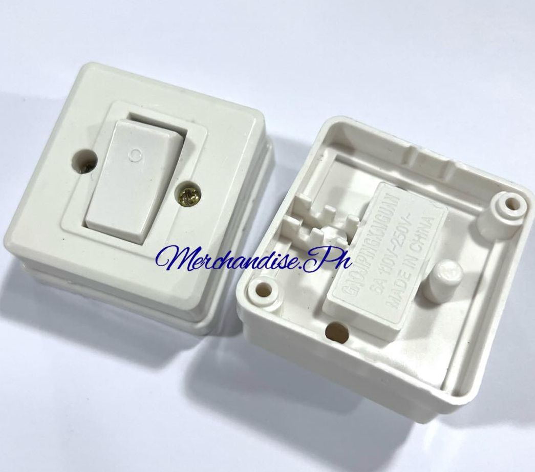 Single switch Light switch Surface mounted switch 6A 110V-250V | Lazada PH