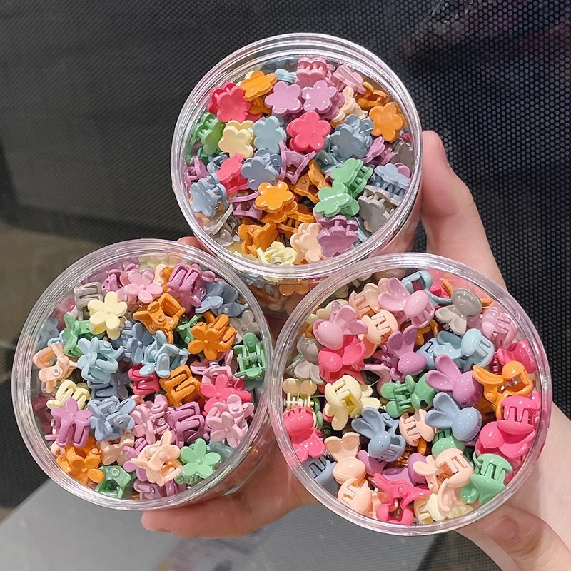 AEE Multi-pieces With Bottle Girls Mini Hair Clips Multi-Colored Small ...