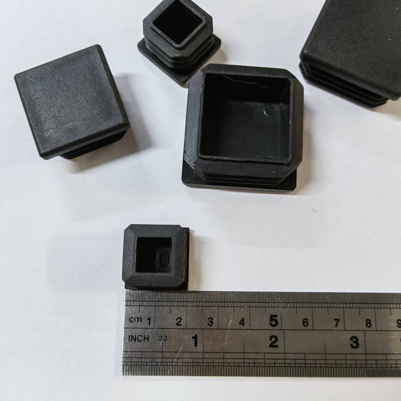 Table and chair leg cover black rubber footing rubber PVC tips L-angle ...