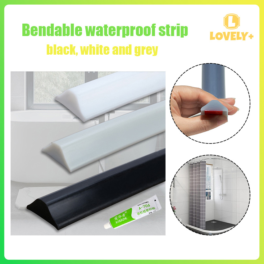 Flexible 1M TPE Water Blocking Strip Water Stopper Barrier for Bathroom ...