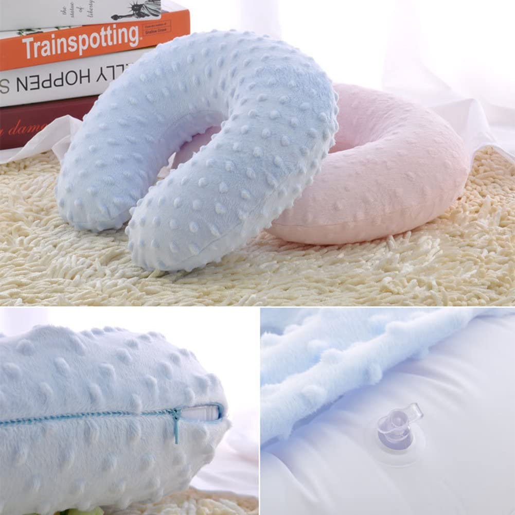 Baby Travel Pillow Toddler Soft Inflatable Neck Pillow Infant Head Neck ...