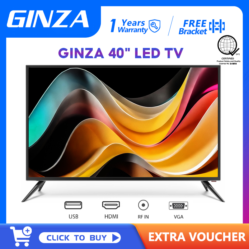 GINZA TV led 32 inches sale promo 40 inches tv/32 inch TV /24 inch TV Led TV Ultra-Thin Multi ...