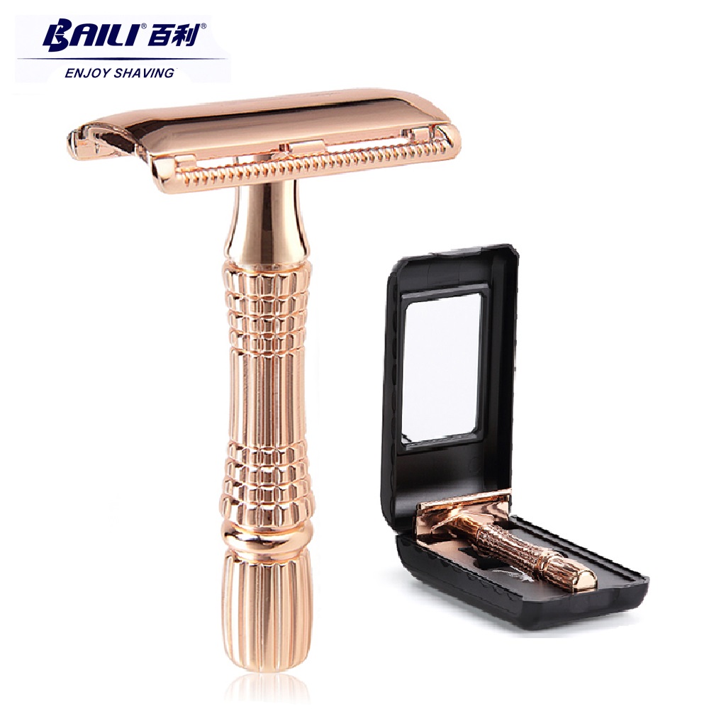 BAILI Upgrade Wet Shaving Safety Razor Double Edge Shaver Handle Barber ...