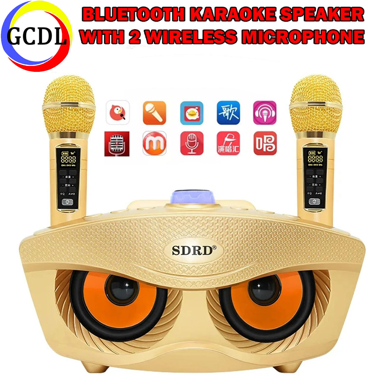 SDRD SD-306 Wireless Microphone Family Ktv Wireless Microphone Speaker | Lazada PH