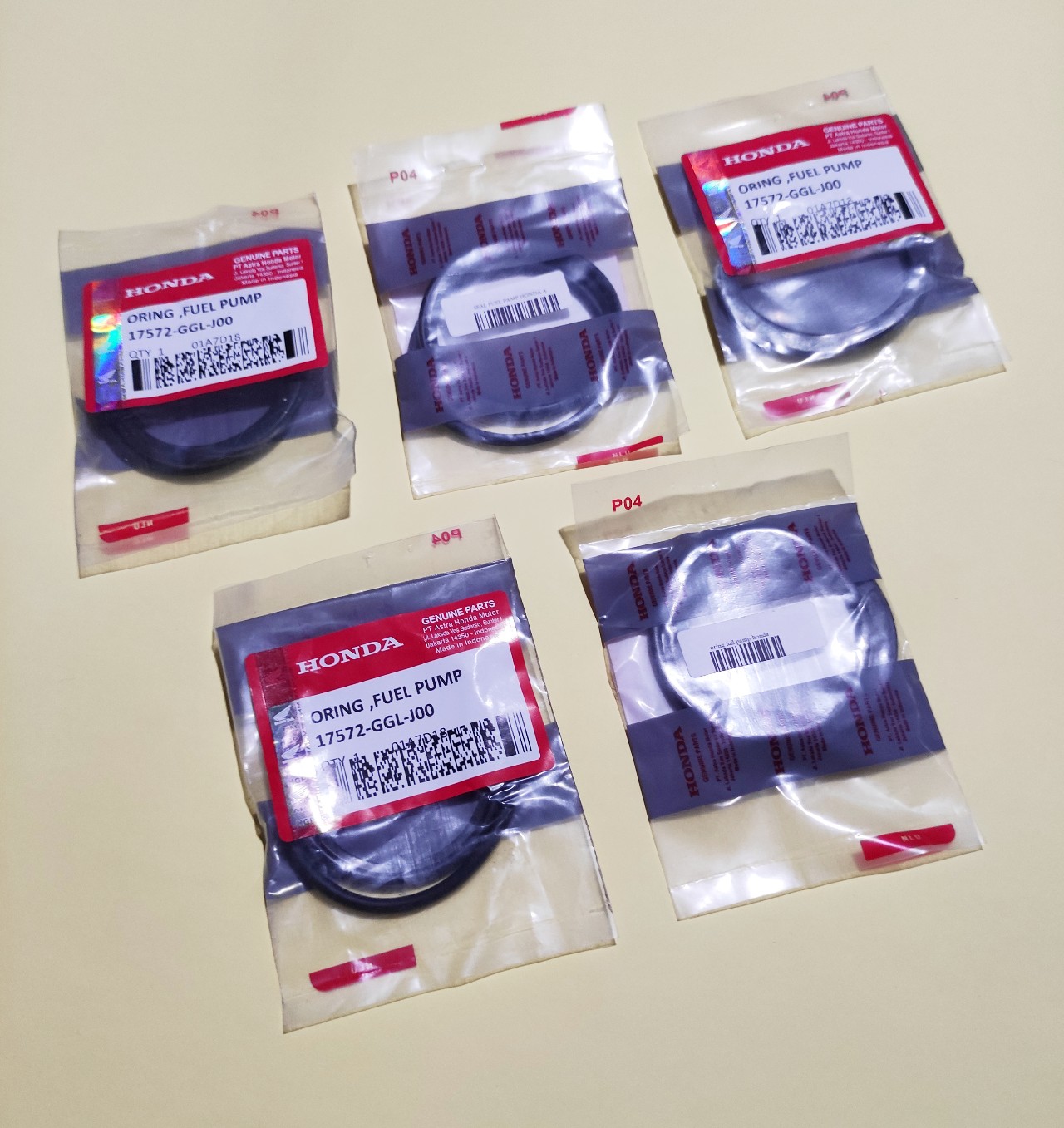 Seal - Genuine Honda Fuel Pump Assembly O-ring (Upper & Lower Seal ...