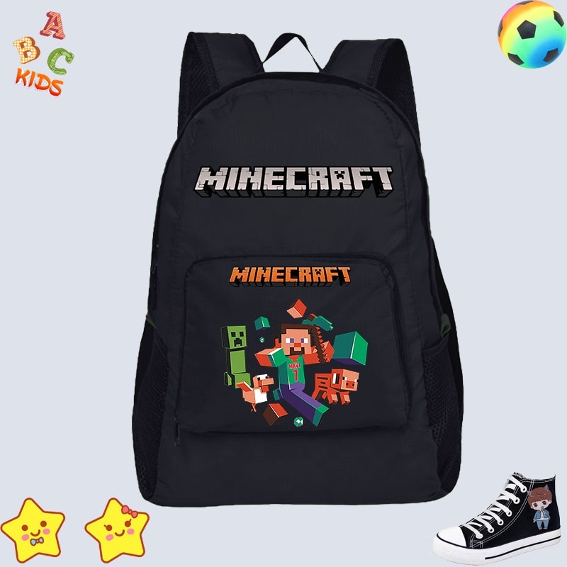 minecraft School Bag For Kids Student Cartoon Anime Bags Children ...