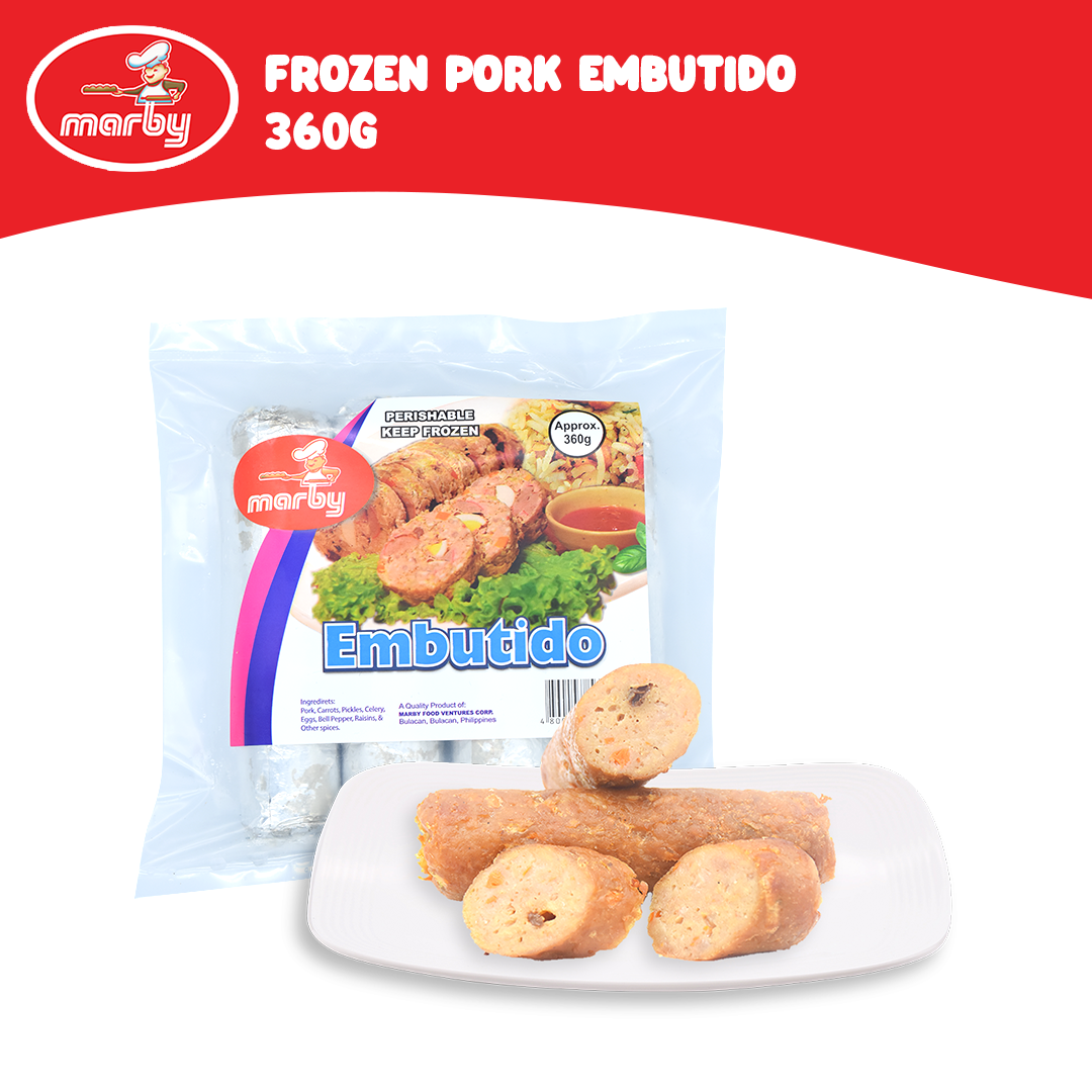 Marby Frozen: Pork Embutido - 360 grams | Lazada PH