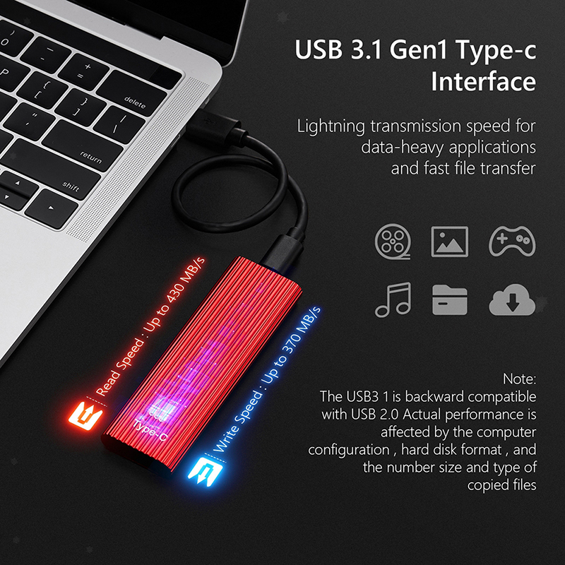 Mini Portable SSD 1TB 2TB 4TB 8TB External SSD Solid State Drive USB 3. ...