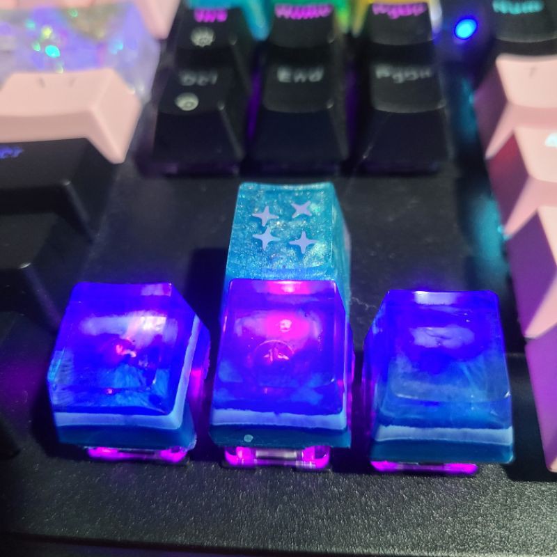 Artisan Custom Resin Keycaps for mechanical keyboard, Esc Backspace ...