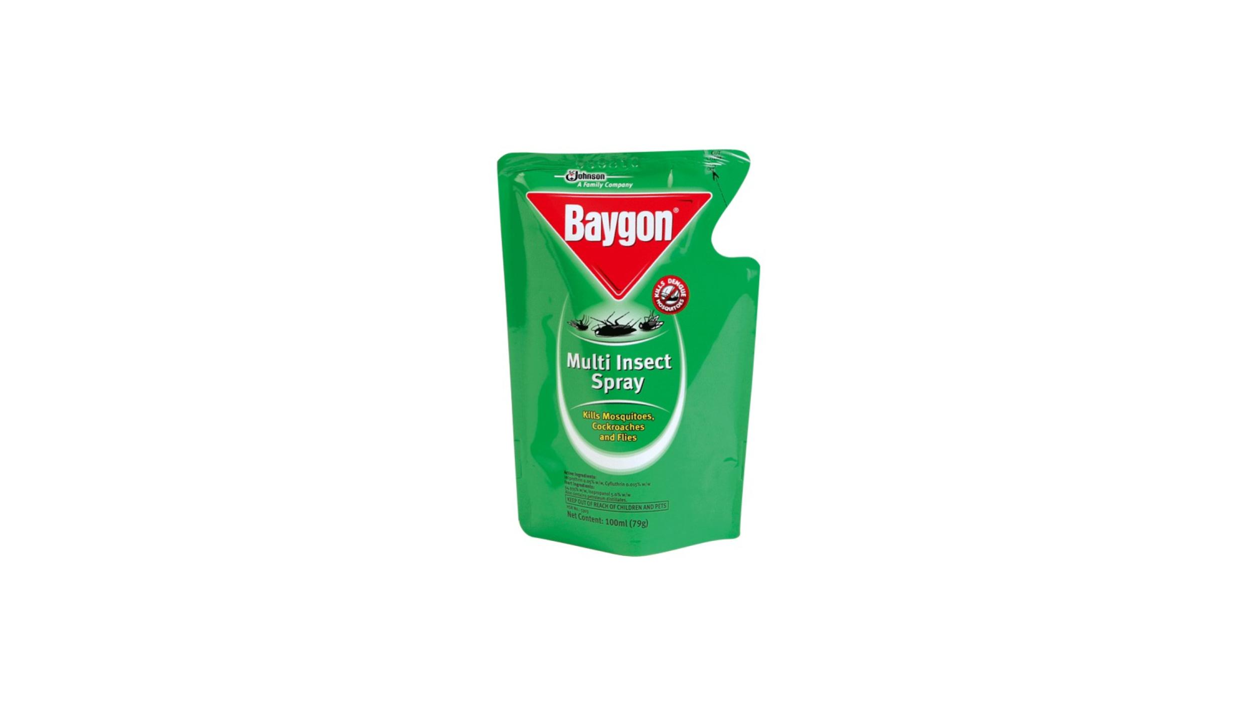 BAYGON MOSQUITO INSECT SPRAY KEROSENE BASED REFILL 100ML | Lazada PH
