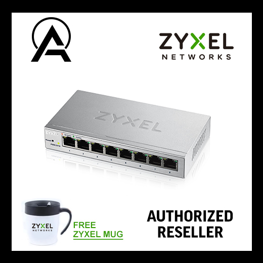 Zyxel GS1200-8 | 8 Port Gigabit Web Managed Switch | Plug & Play ...
