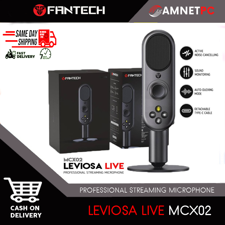 AMNETPC QUALITY ITEM FANTECH LEVIOSA LIVE MCX02 Microphone Condenser ...