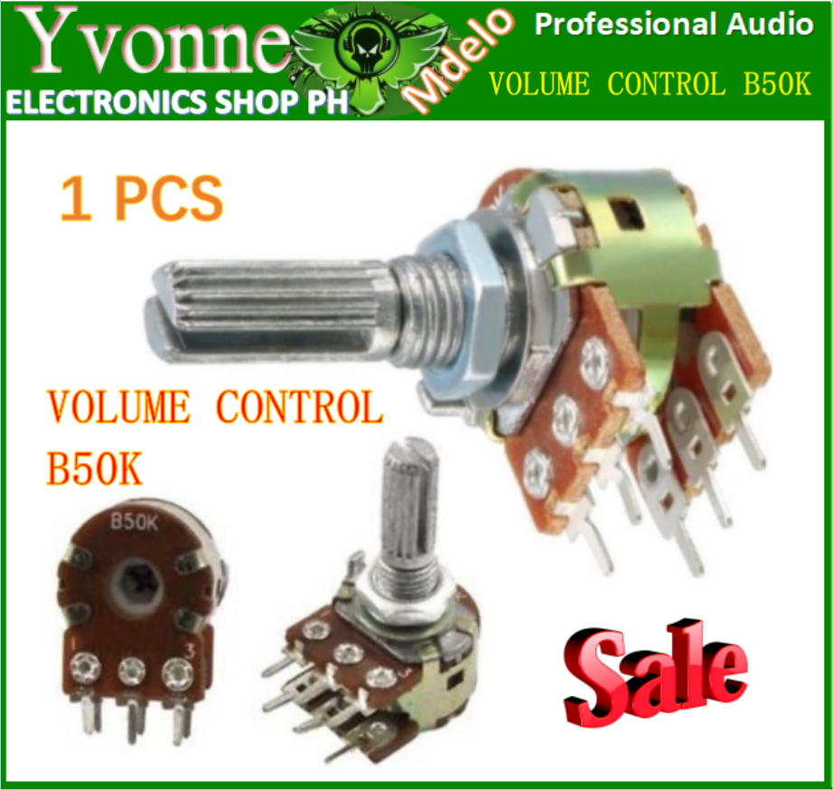 The 1PCS VOLUME CONTROL B50K ohm 6 pins Volume Control Dual Linear ...
