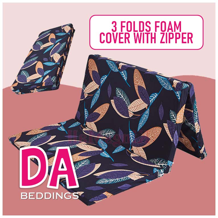 TRIFOLD FOAM COVER / 3 FOLDS FOAM COVER SEMI COTTON (RANDOM DESIGN ...