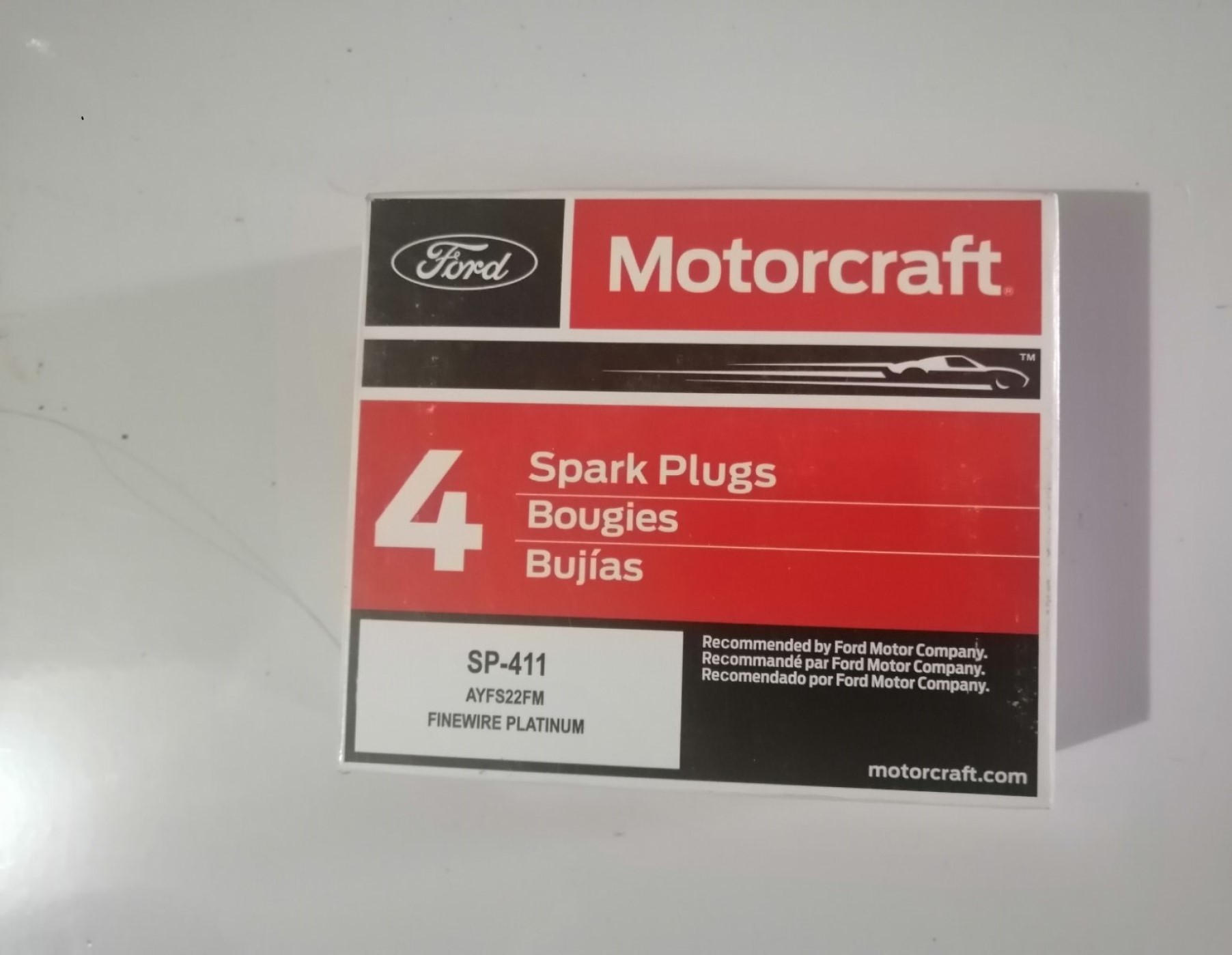 Original Motorcraft Spark Plugs (SP411) - Set of 4 PCS - for Ford ...