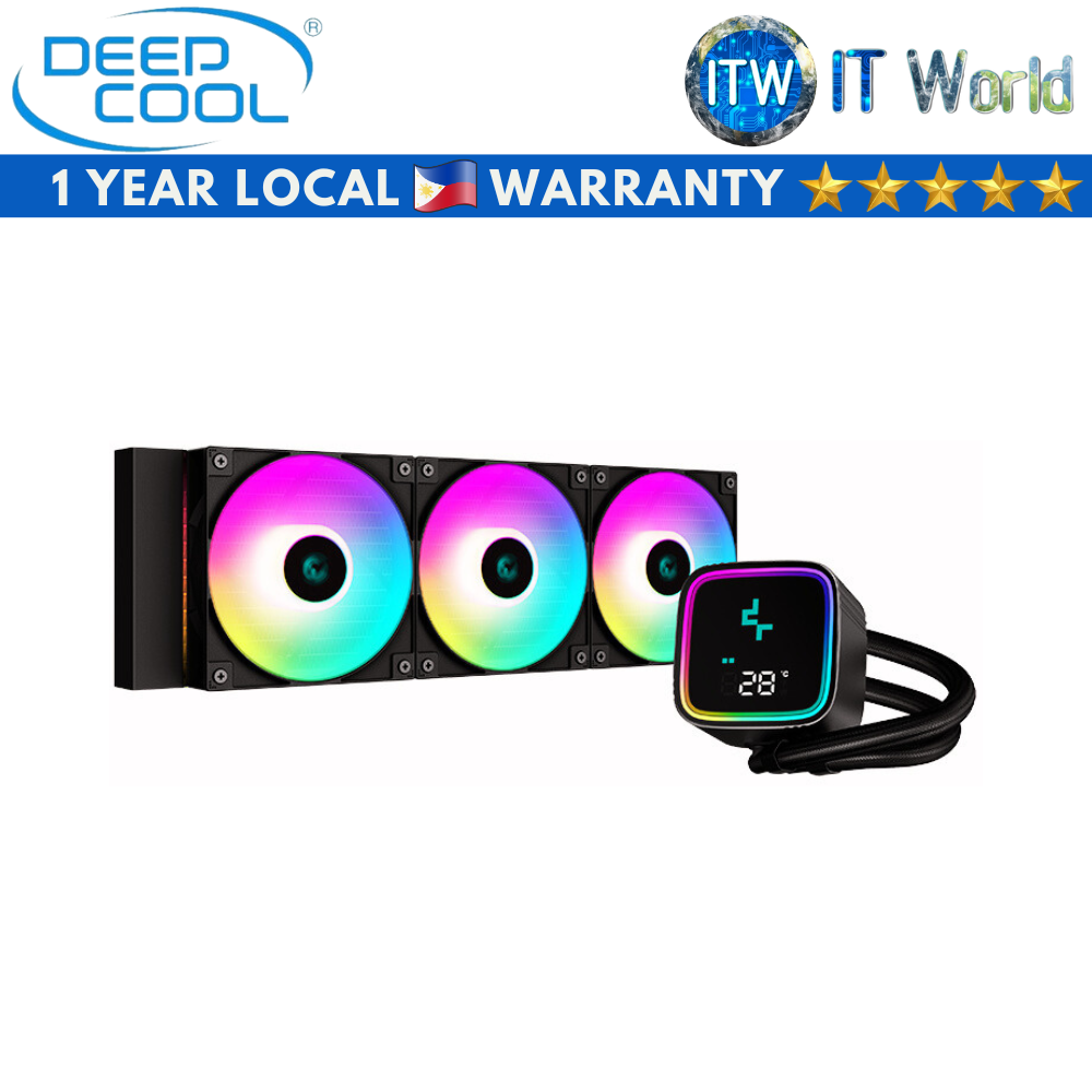 Deepcool LS720 SE Digital 360mm Liquid CPU Cooler with A Status Display ...