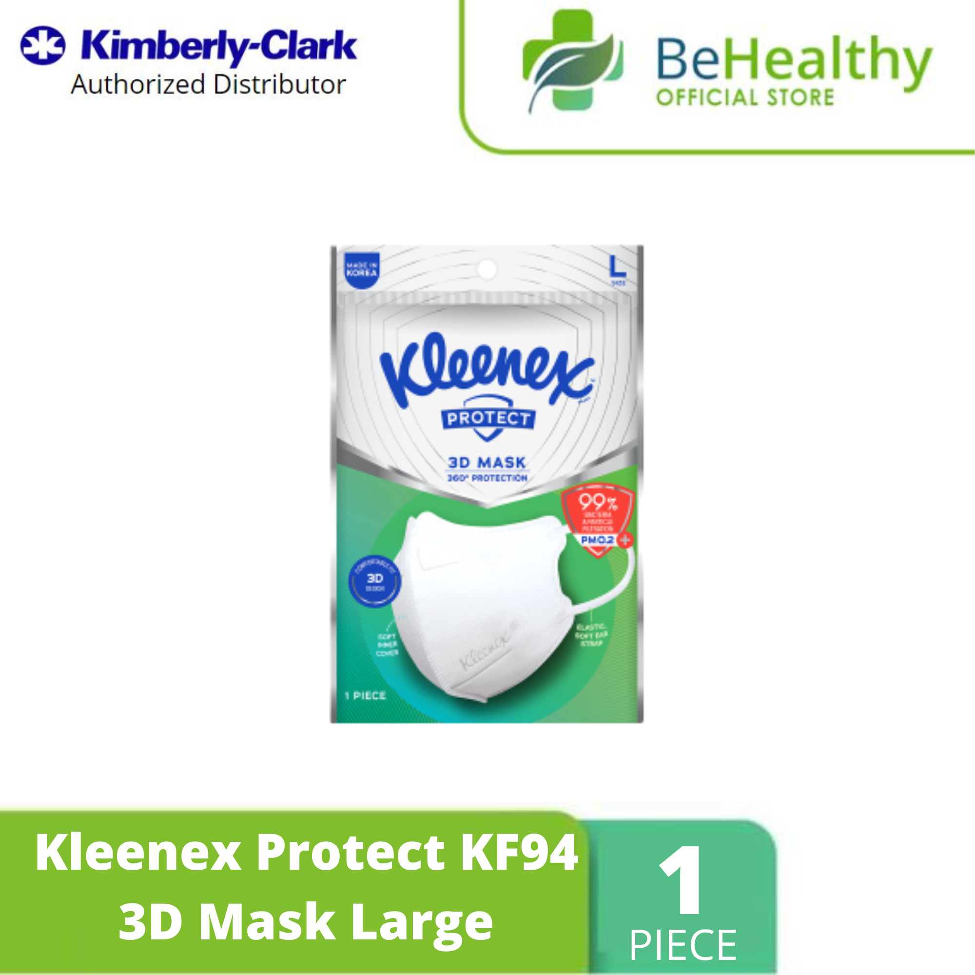 Kleenex Protect KF94 3D Mask Large 1s | Lazada PH