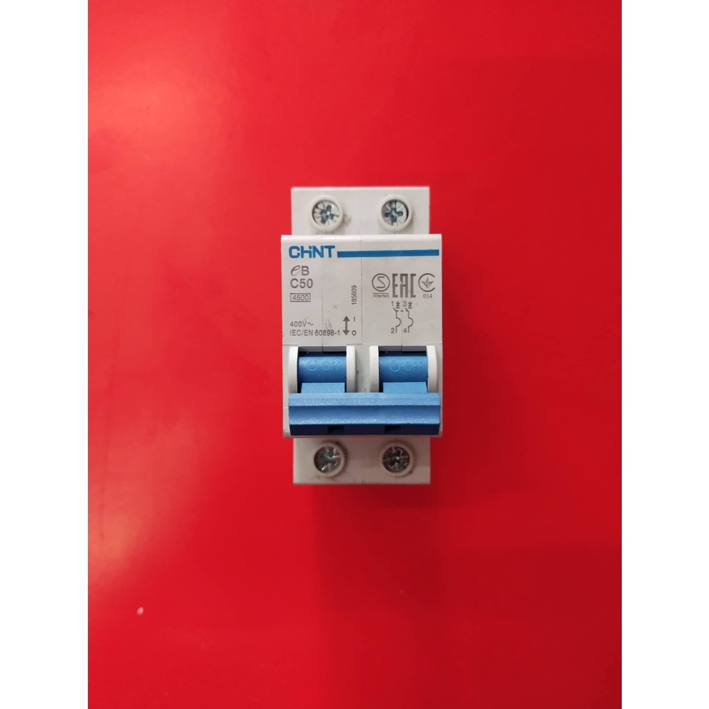 CHiNT 2 Pole MCB Miniature Circuit Breaker SK Electrical | Lazada PH