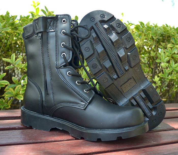 Special forces combat boots steel head steel sole leather men's boots ...