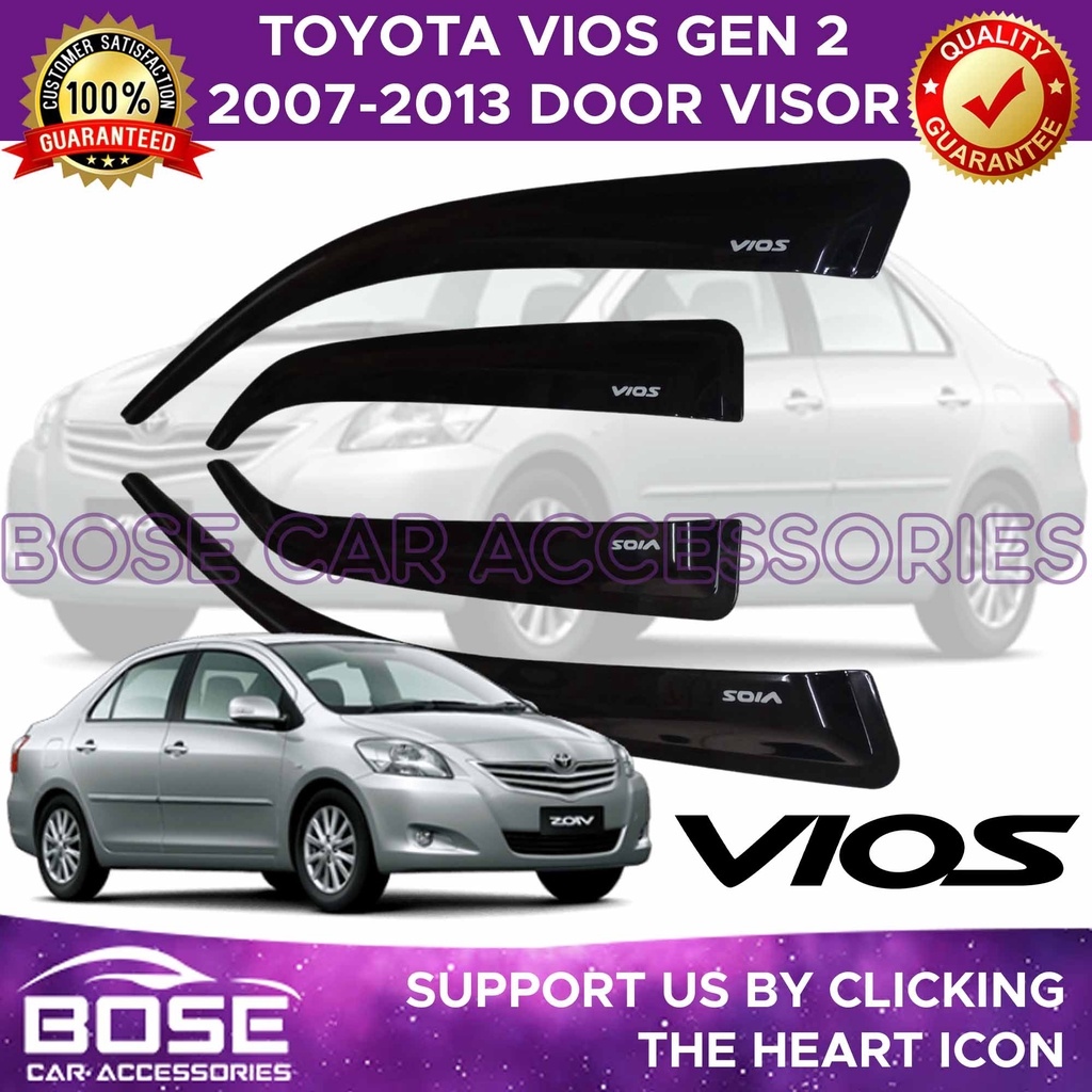 selling Injection type Toyota Vios Batman Gen 2 Door Visor / Rain Visor ...