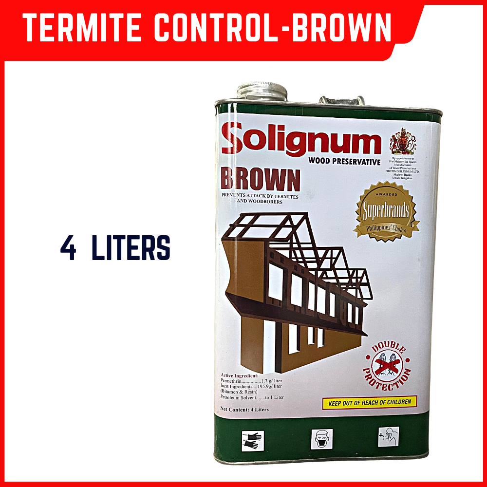 Solignum Termite Control Wood Preservative Brown 1 Gallon (TCBSG ...