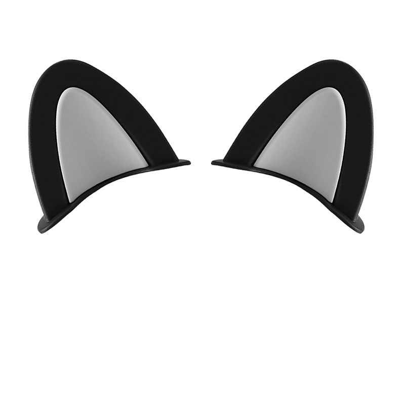 A Pair Helmet Cat Ears Decorations Motorcycle Accessories Helmet ...