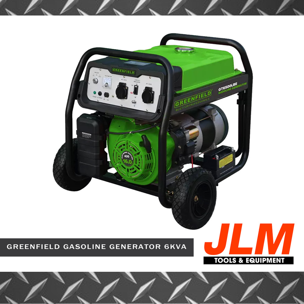 GREENFIELD Gasoline Generator 6000W (Electric AVR/ With Wheels) | Lazada PH
