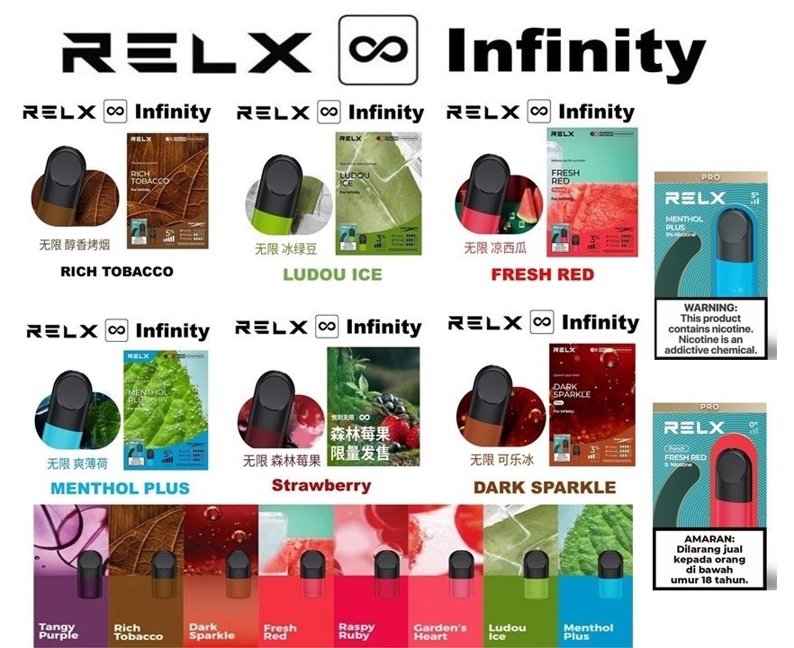 Relx Infinity Flavor Pod Pre Filled Pod Vape Mate Dubai, 03/21/2024