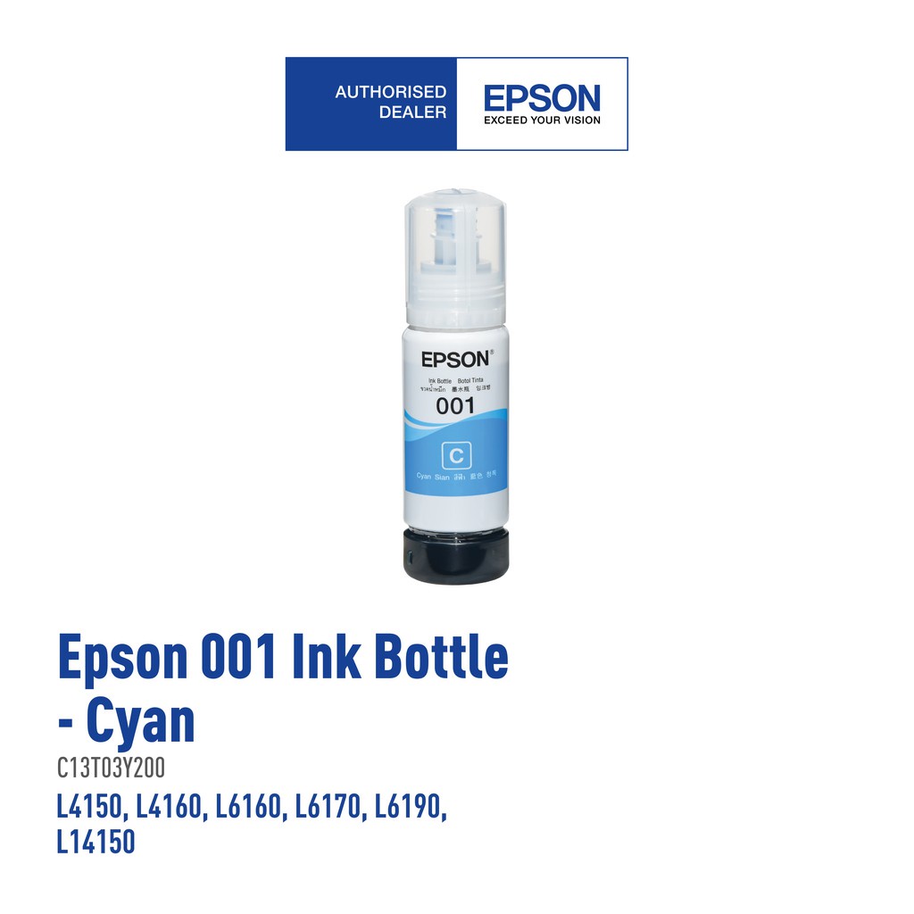 Epson 001 Ink Premium Ink 001 For Epson L4150 L4160 L6160 L6170 L6190 ...