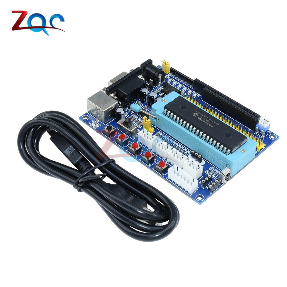 USB PIC Development Board PIC16F877A 12V DC JTAG Minimum System Microcontroller Module MAX3232 ...