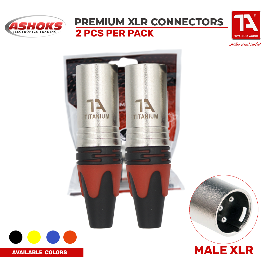 Titanium Audio XLR Connectors Sets / Premium Connectors / Male Only ...