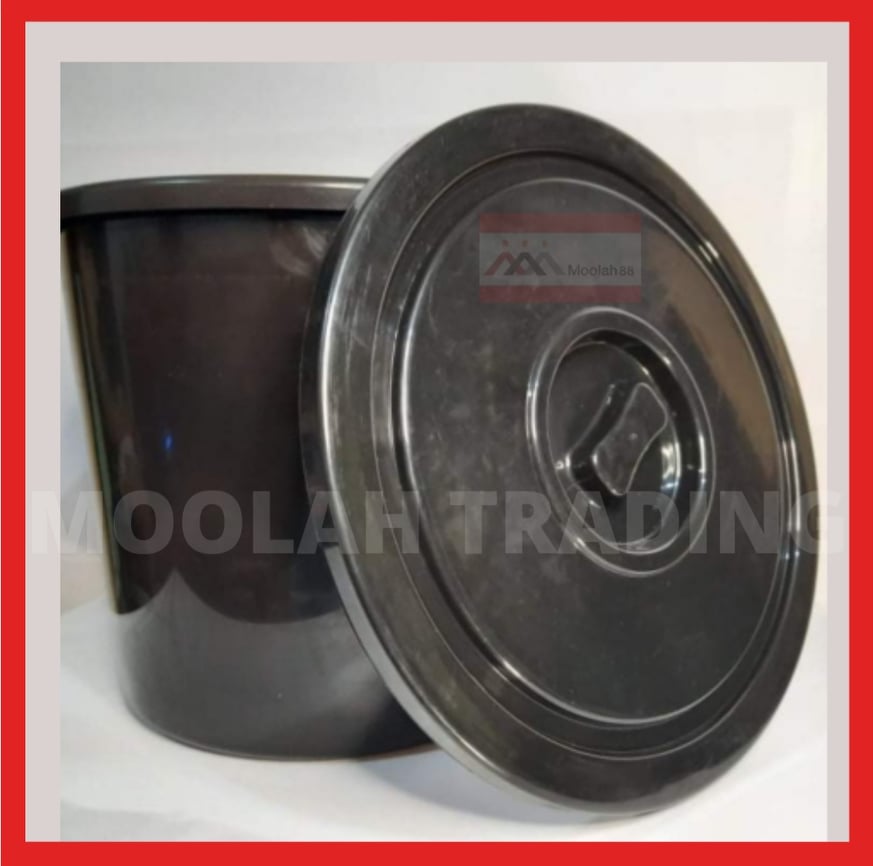 Moolah88 Durable Plastic Water container Timba Bucket pail with Cover 4 ...
