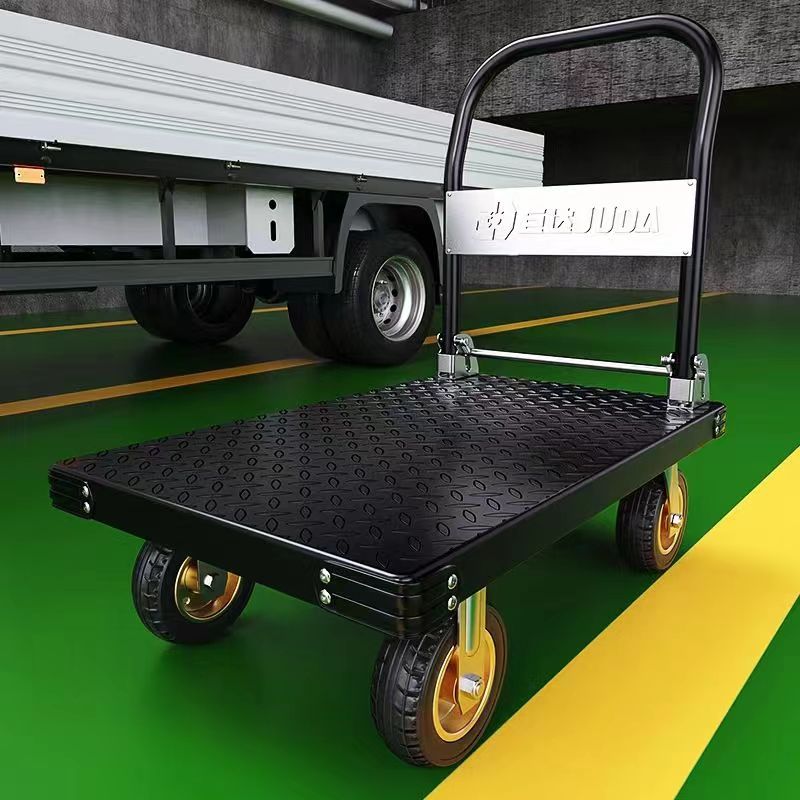 Foldable Platform Truck 400KG 4-wheels Small cart flat cart pulling ...