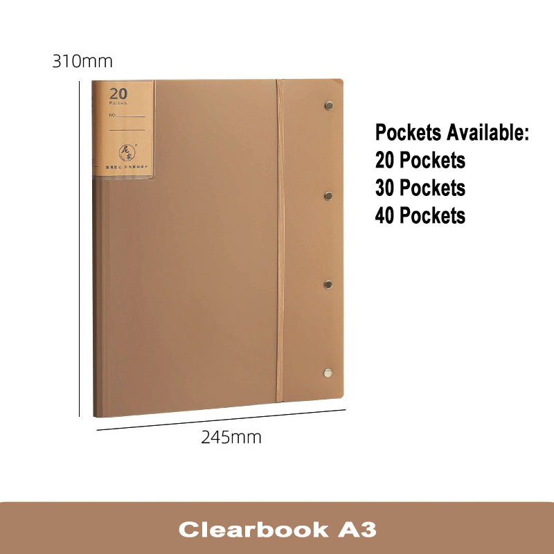 Neja life Foldable A3 colored clearbook / display Book | Lazada PH