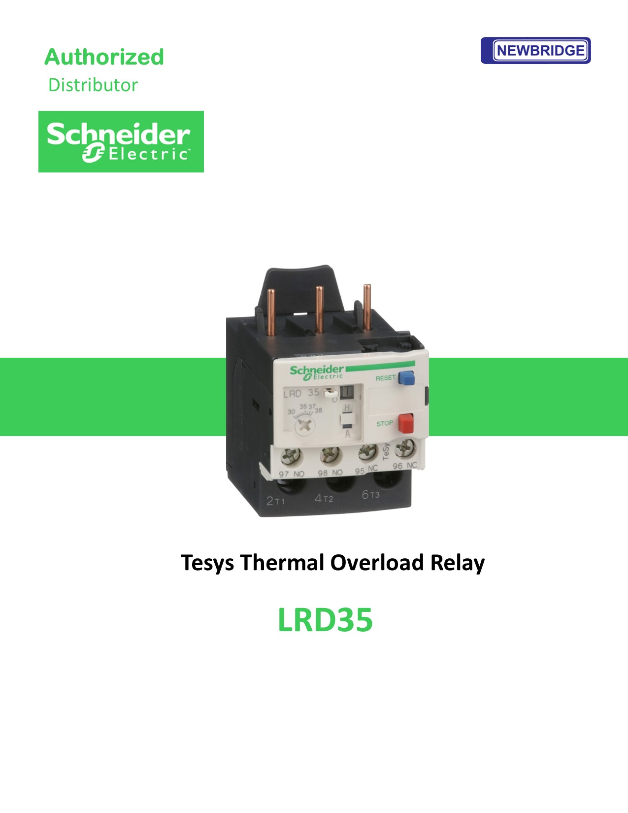 TeSys LRD thermal overload relays - 30...38 A - class 10A by Schneider ...
