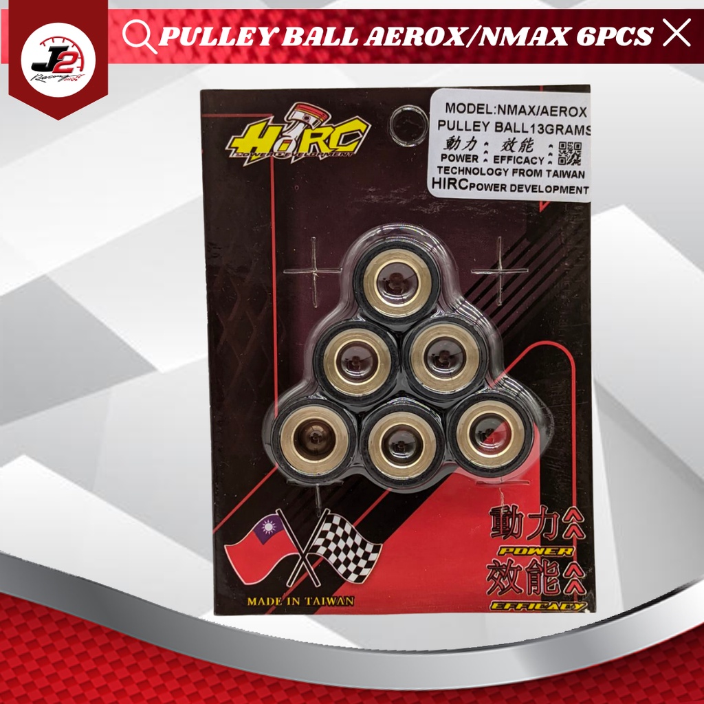 MOTORCYCLE HIRC PULLEY BALL NMAX/AEROX V1/V2 6PCS | Lazada PH