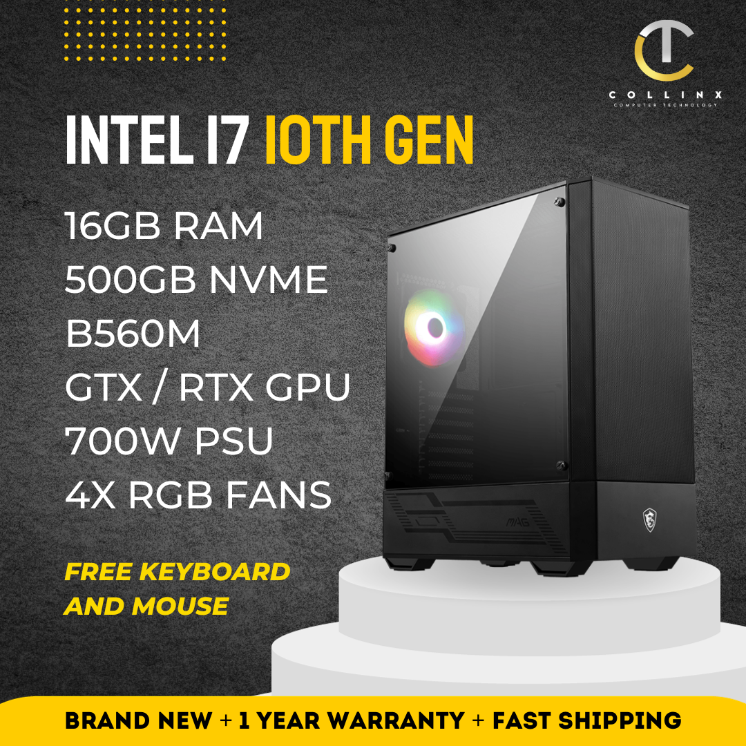 [ GAMING PC BUILD - CELESTIAL ] INTEL CORE I7 10TH GEN PC Desktop ...