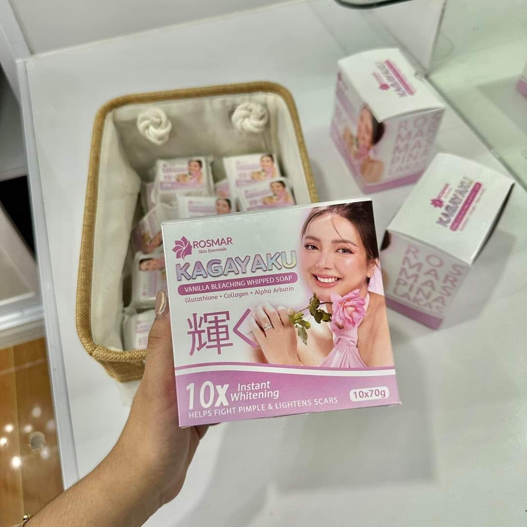 10pcs/ 1Box Rosmar Kagayaku Whipped Soap - New Packaging/ ROSMAR KAGAYAKU BLEACHING WHIPPED SOAP ...