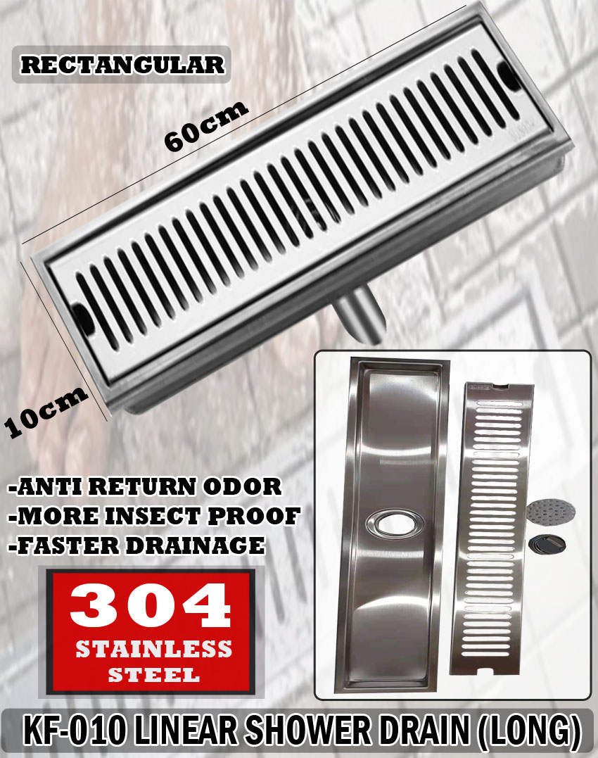 SUS304 Drains Shower Floor drain Bathroom Drainer Strainer Anti-Odor ...