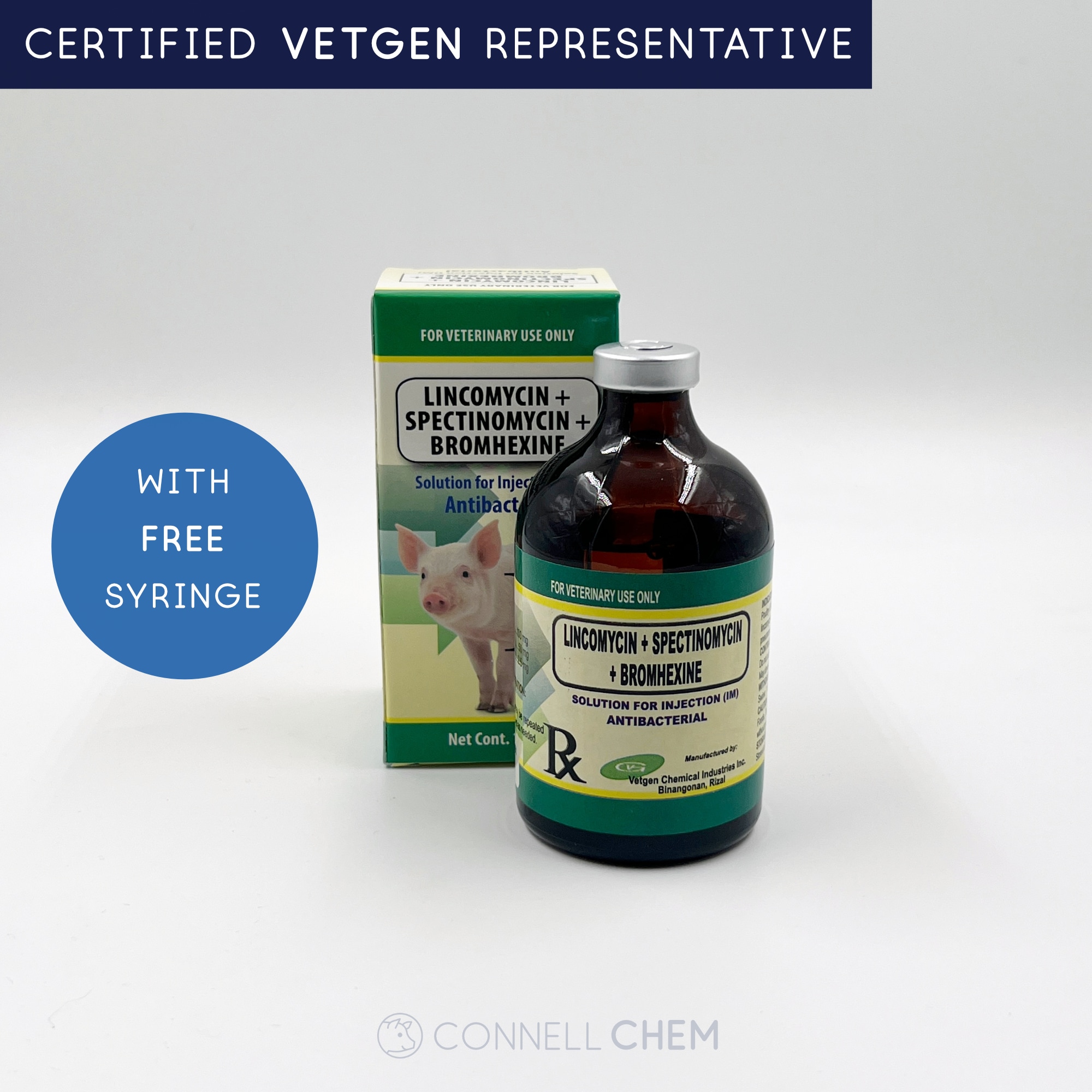 Lincomycin + Spectinomycin + Bromhexine for Animals LSB Vet Product ...