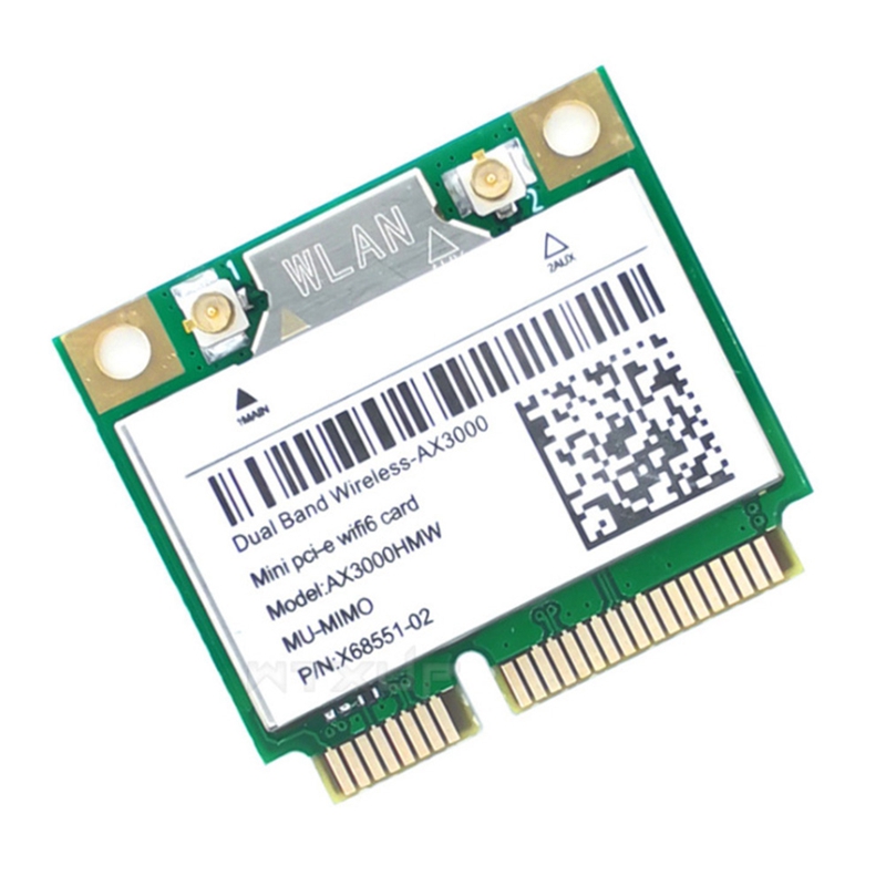 2974Mbps Wifi 6 Dual Band Wireless Half Mini PCI-E Network Wlan Wifi ...